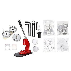 Tyenaza Badge Making Machine, 58mm(2.25 inch) Button Maker Pressing Machine DIY Gifts Pin Maker with 800pcs Button Parts