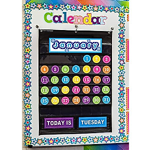 Teacher Created Resources Bright Circles Calendar Days (5187)