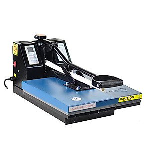Fancierstudio Heat press Digital Heat Press 15 x 15 Sublimation Heat Press Rhinestone Heat Press T-Shirt Heat Press 15x15 B/BLK