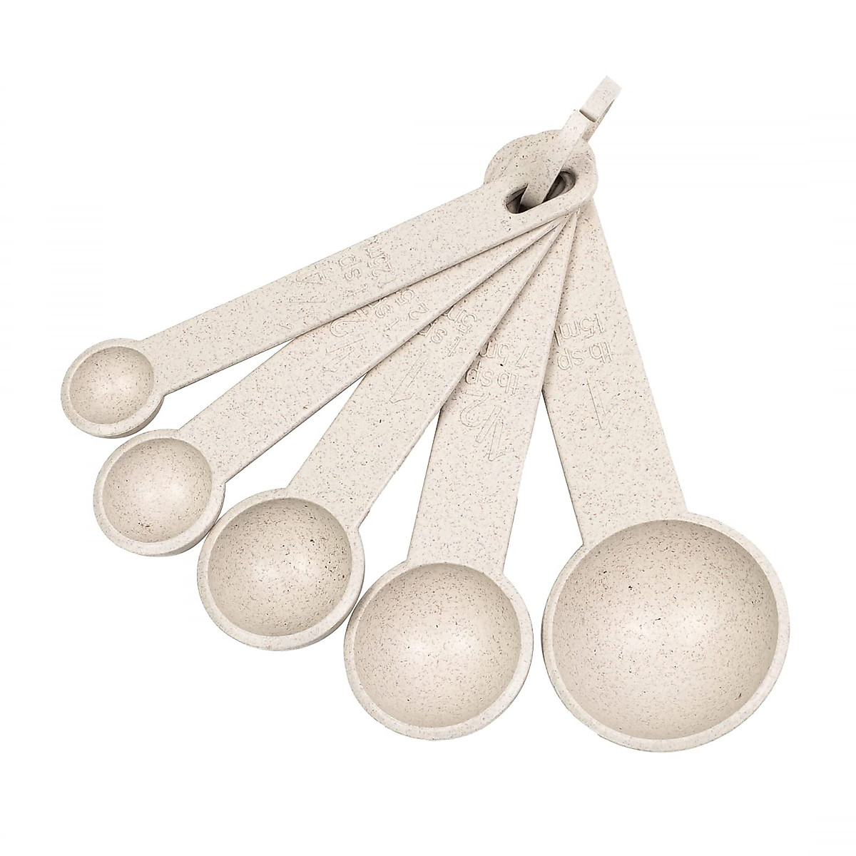 Beille Cream Wheat Straw Measuring Cups Spoons Set Cooking Baking Tools 10pc