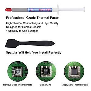 YEECHUN PS4 CPU Cooling Fan Replacement for Sony Playstation4 CUH-10XXA and CUH-11XXA KSB0912HE-CK2M 500GB(with Screwdrivers T8+T10,Thermal Paste,Spatula)