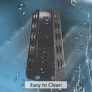 Hongso Gas Grill Heat Plate Tent 14 7/8" for DYNA-GLO, DGP350NP, DGP350SNP-D, 101-03005, Porcelain Steel Heat Shield for Master Forge MFA350BNP, MFA350CNP, MFA350BNN, Home Depot, PPC501 (2 PCS)