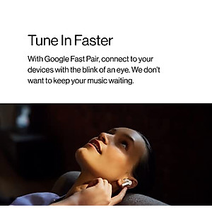 OnePlus Buds Z2 True Wireless Earbud Headphones-Touch Control with Charging Case,Active Noise Cancellation,IP55 Waterproof Stereo Earphones for Home,Sport, Pearl White