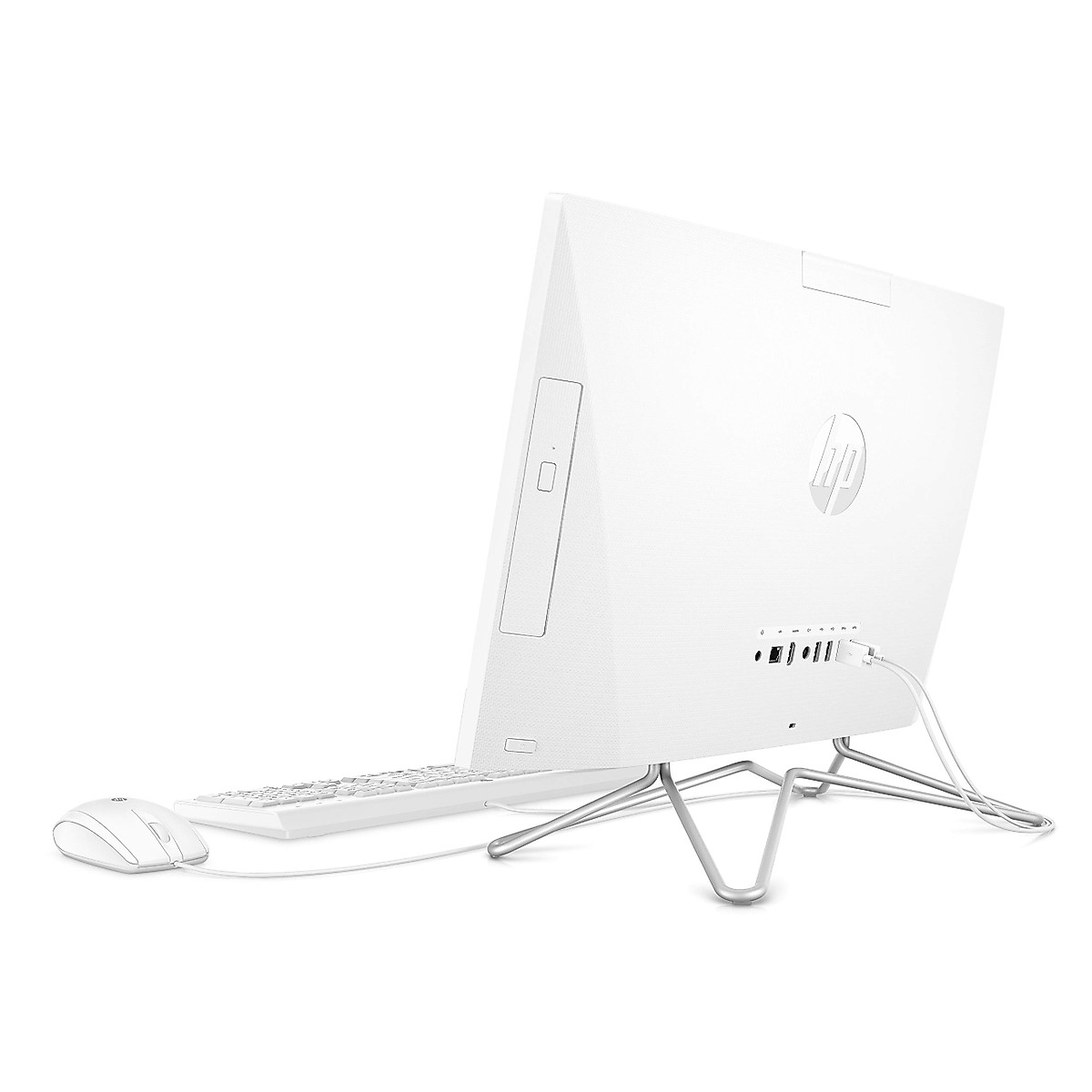 HP All-in-One 22" Desktop Computer (22-df0222, Snow White) & Sceptre 20" 1600x900 75Hz Ultra Thin LED Monitor 2X HDMI VGA Built-in Speakers