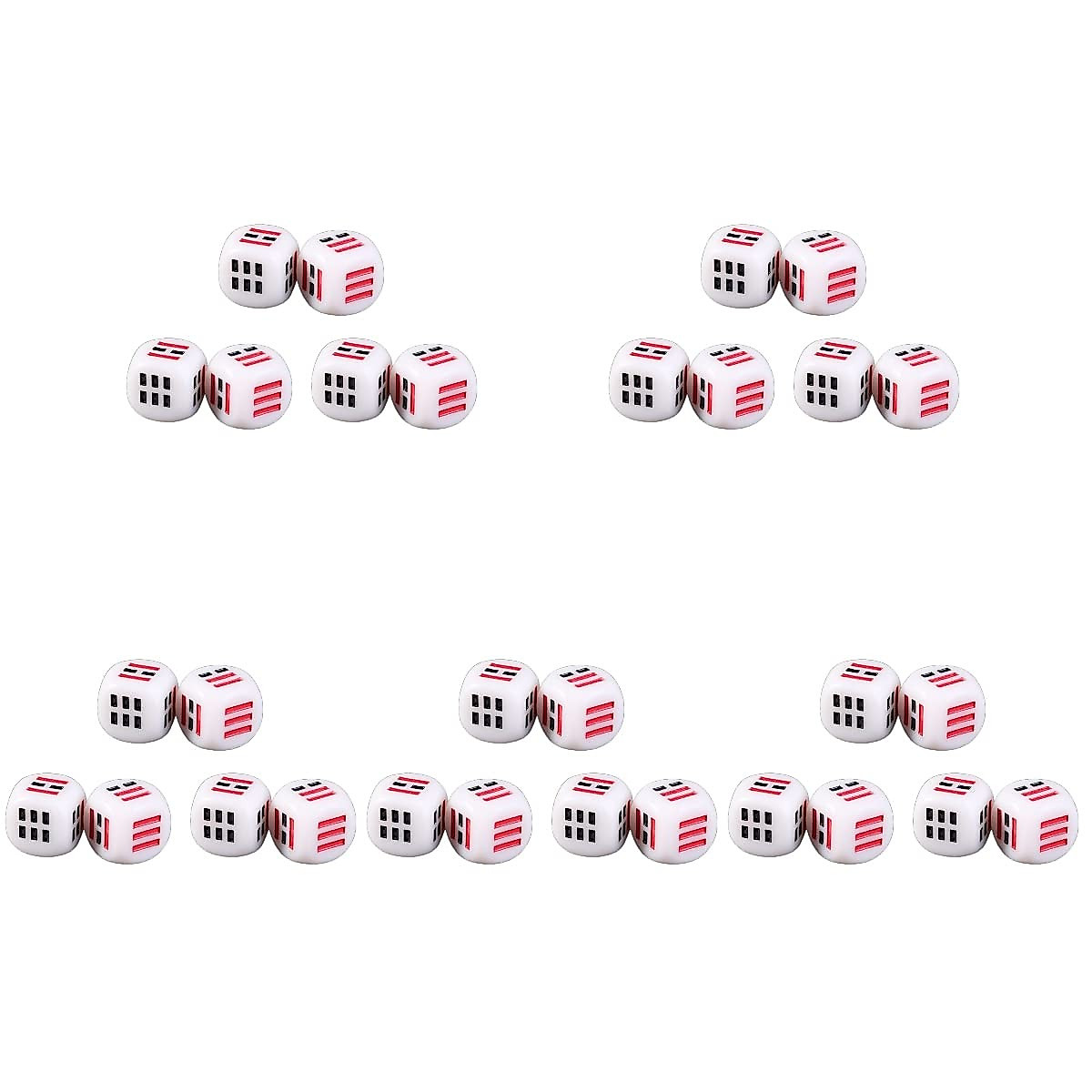 30 Pcs Gossip Dice Fortune-Telling Dices Dice Props Multi-Sided Dices Ba Gua Dices Divination Dices Portable Dices Dice for Divination