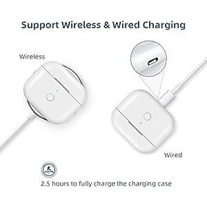 CIVPOWER Newest Charging Case Replacement Compatible with Air Pods 3rd Generation, Wireless Air Pods 3 Charger Case with Pairing Sync Button Without Earbuds, White