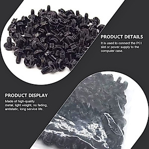 300 Pcs Pci Screw Computer Accessory Pci Slot Screw Fastener for Repairing Screw for Power Supply Round Head Replacement Screw Computer Case Fastener Computer Part Computer Supply