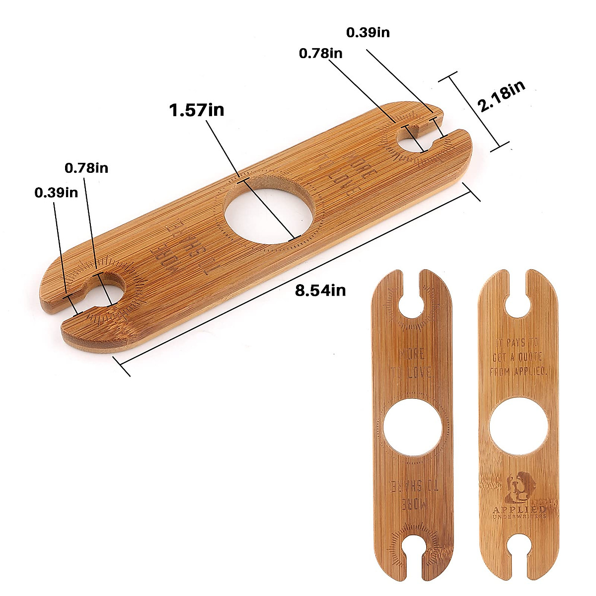 Wine Glass Holder,2PCS Portable Bamboo Cup Holder Wine Glass Rack Storage for Home Bar Outside Easy Carry Lightweight