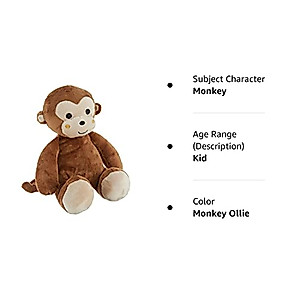 Bedtime Originals Plush Monkey Ollie, Brown 8 Inch (Pack of 1)