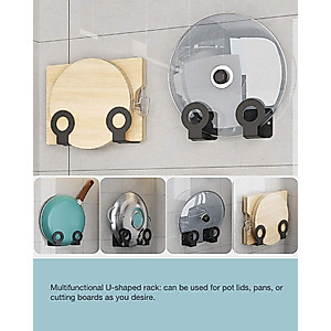 Kitidy Wall-mounted Kitchen Storage Organizer (Pot Lid Rack)