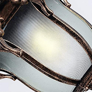 TJZY Novely Chandeliers-Chandelier+Pendant Light Allay Lamp Body Glass Lampshade Outdoor Waterproof for Balcony Hallway Courtyard Garden E27, Creative Decorative Lighting / 24.5 cm40 cm