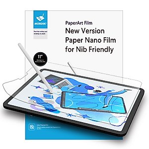 MOBDIK [2 Pack Paperfeel Screen Protector Compatible with iPad Pro 11 (2022&2021&2020&2018)/ iPad Air 5th & Air 4th Generation(10.9 Inch), Crafted for Natural Writing, Anti Glare, Easy Installation