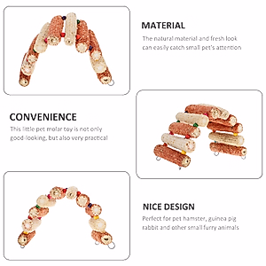 Mipcase Hamster Toy Decorative Bunny Plaything Decorative Chinchilla Toy Bunny Supply Bunny Toy Hamster Accessory Decorative Hamster Plaything Wear-Resistant Chinchilla Plaything