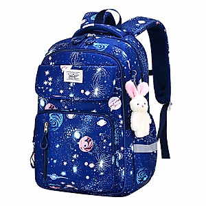 MICXKLZO School Backpack for Boys Girls, Waterproof Cute Backpack Travel Bookbag for Kids Children Casual Daypack Elementary School Bags