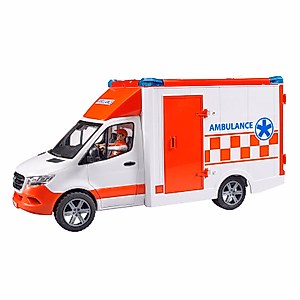 Bruder 02676 MB Sprinter Ambulance with Driver and Light + Sound Module