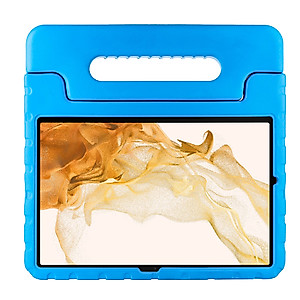 Foluu Galaxy Tab S8 Plus/S7 FE 2021/S7 Plus 2020 Tablet Case, Galaxy Tab S8 Plus 12.4 inch Kids Case, Shockproof Light Weight Handle Stand Case for Samsung Galaxy Tab S8 Plus/Tab S8+ 2022 (Blue)