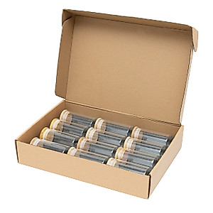 12 Piece- 5oz Eco-friendly Bamboo Lid Glass Spice Jar Set with 84-Minimalist Pre-Printed Waterproof Spice Labels, 16-Blank Labels– For Spices, Seasoning, Herb Storage and Kitchen Organization