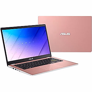 ASUS Newest 14" HD Laptop, Intel Celeron N4020 Processor(up to 2.8GHz), 320GB SSD(64GB eMMC+ 256GB SSD), 4GB RAM, Webcam, Intel HD Graphics, Bluetooth, Win11 S + 1 Year Office 365, Rose Gold, JVQ