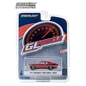Greenlight 13270-E GL Muscle Series 23 1971 Nova Yenko Deuce Hugger Orange 1/64 Scale