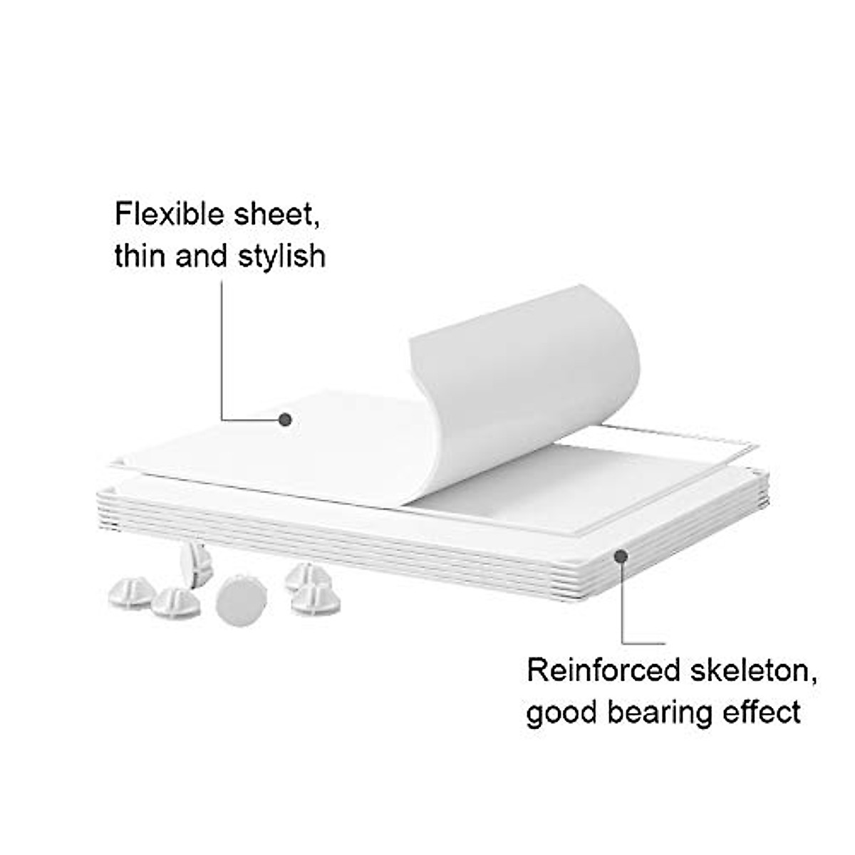 Pearlead Protective Sneeze Guard, Portable Counter Privacy Shield for Student Call Centers Offices Classrooms Library Desk Divider Easy Clamp on Screen - 15.75 x 11.81 Inch