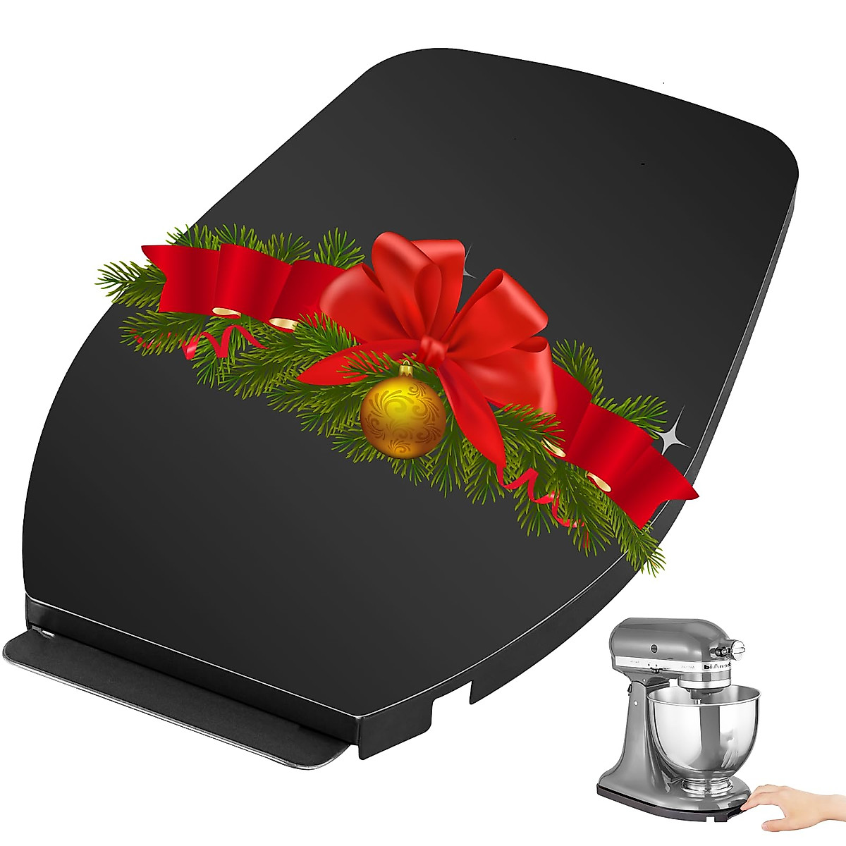 Upgrade Mixer Slider for KitchenAid Stand Mixer 4.5-5 Qt, Kitchen Appliance Sliding Tray Mixer Mover Mixer Mat with Smooth Rolling Wheels for Tilt-Head Stand Mixer, KitchenAid Artisan Tilt-Head Mixer