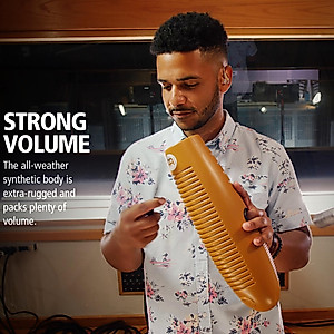 Meinl Percussion Turbo Guiro with Scraper, Three Sound Zones — NOT Made in China — for Latin American Music, 2-Year Warranty (GU9)