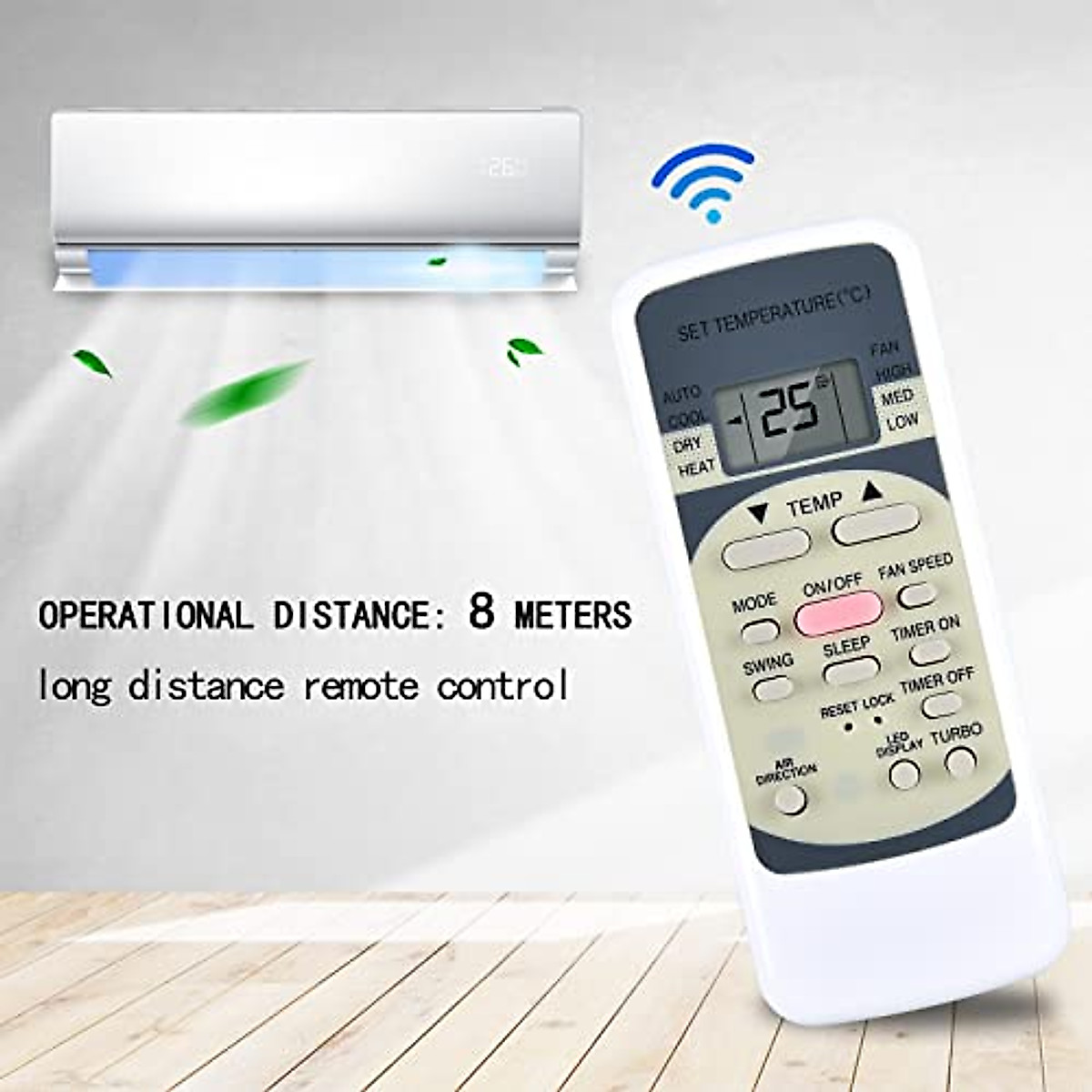 R51M/E Replacement AC Remote Control Compatible for Midea Air ...