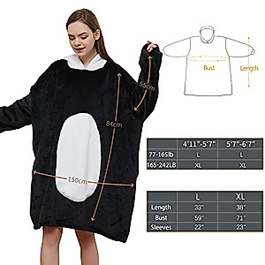 Wearable Blanket Sweater- Mom Birthday Gifts from Daughter, Son,, Thanksgiving, Oversized Soft Sherpa Plush Wearable Hoodie Blankets, Christmas Day Gift for Mom and Dad