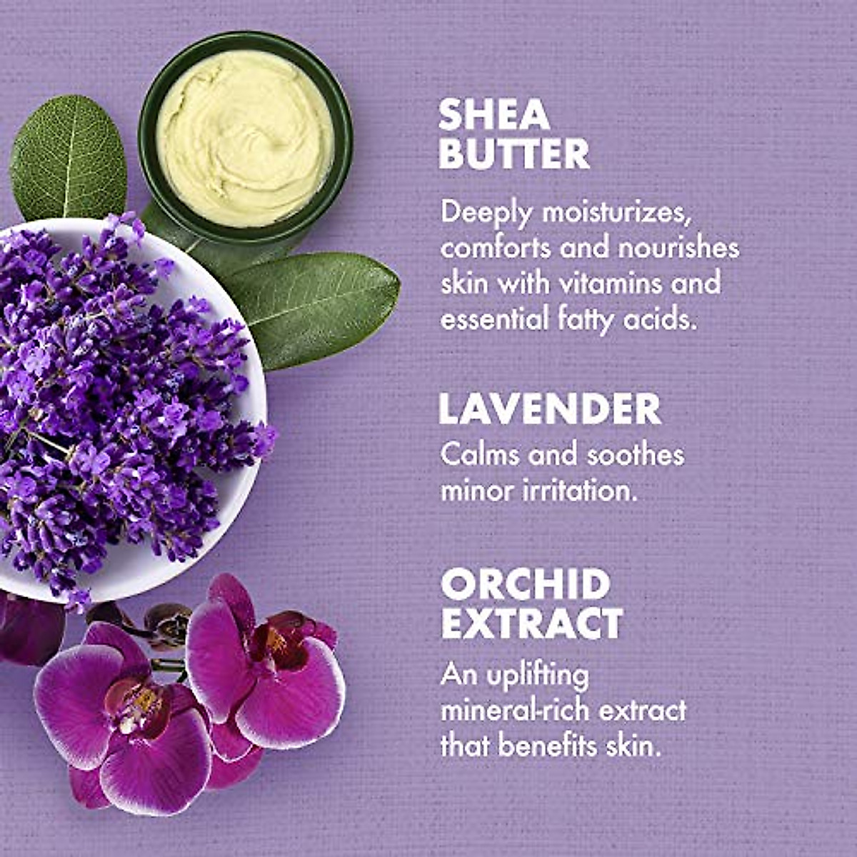 SheaMoisture Bath, Body and Massage Oil Lavender Wild Orchid Moisturizer for Sensitive Skin Shea Butter Lotion and Oil 8 oz