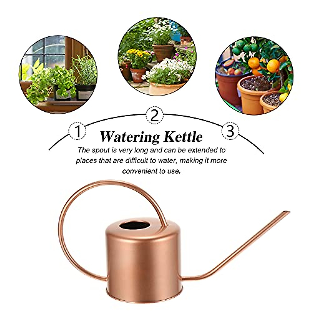Watering can Spout Watering Pot Plant misting Water Bottle Kids Watering Spray Bottle Water Pitcher for Plants Kettle with Long Spout Child Outdoor Stainless Steel Succulent Plants