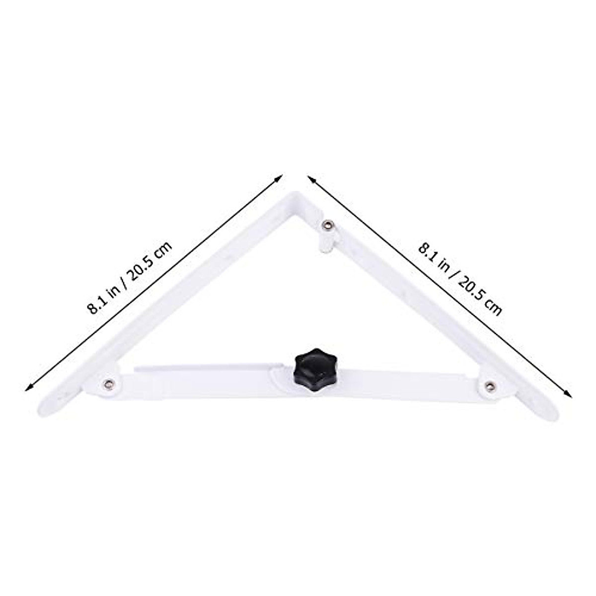 YARNOW Solar Panel Mount 2Pcs Solar Panel Bracket Foldable Solar Panel Mounting Racks 0-90 Degrees Solar Panel Support for Home Farm Office Store (Silver White) Solar Panel Mounting Brackets