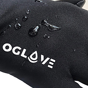 OGLOVE Waterproof Thermal Sports Gloves, Touchscreen Sensitive Field Gloves for Football, Soccer, Rugby, Mountain Biking, Cycling, Fishing and More, Adult Small 13Y+