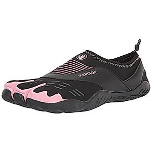 Body Glove Women's Cinch Water Shoe, Black/Prism Pink, 6