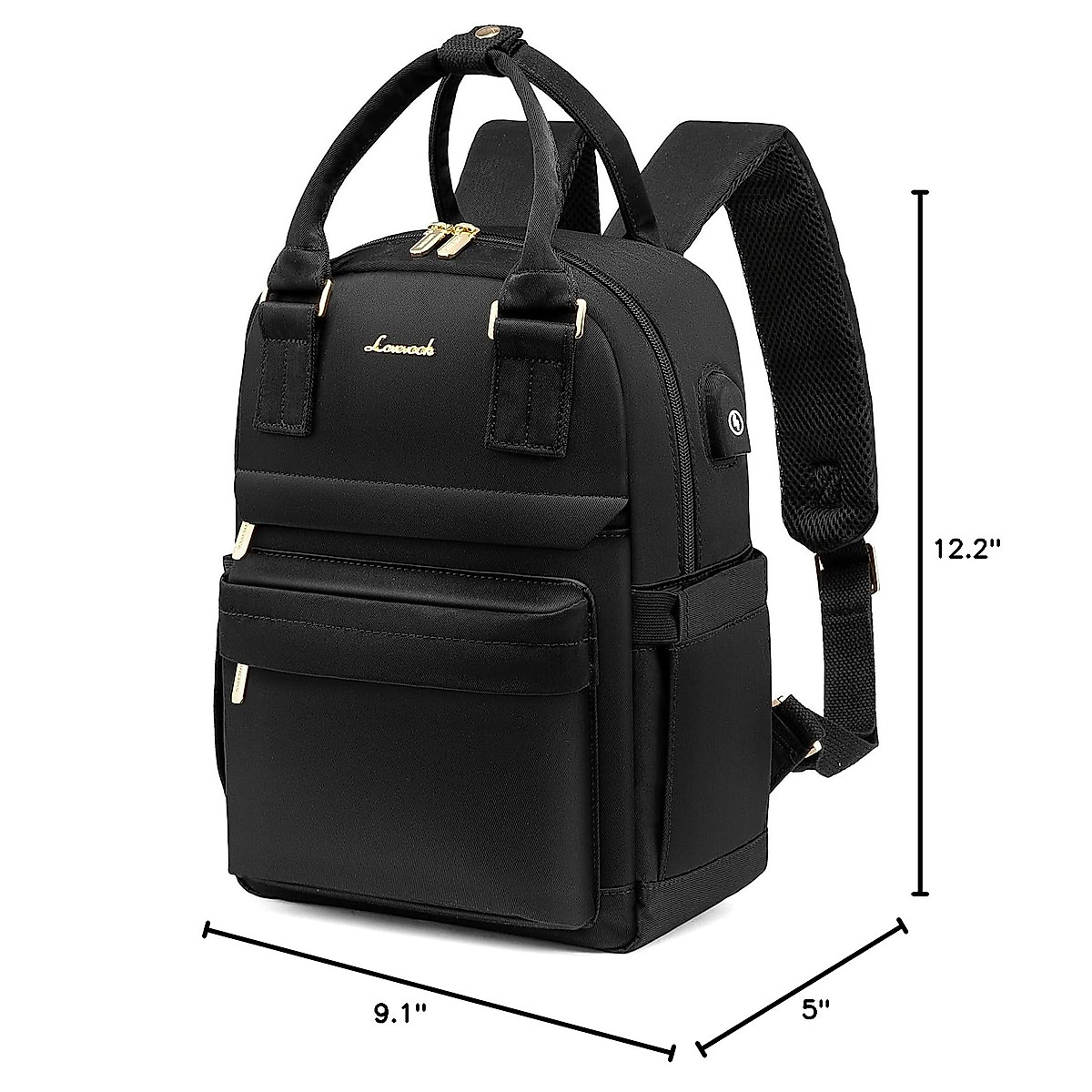 LOVEVOOK Mini Backpack for Women Girls Stylish Waterproof Backpack Purse with USB Port, Cute Daypack for School Travel Party