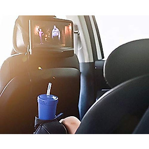 Re-Play Made in USA 10 Oz. Straw Cups for Toddlers, Pack of 3 - Reusable Kids Cups with Straws and Lids, Dishwasher/Microwave Safe - Toddler Cups with Straws 3.13" x 5.5", True Blue