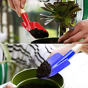 butterfunny 3 Sets 9 Pack Kids Garden Tools, Beach Toy Shovel Sets, Toy Gardening Tools