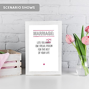 Lixpexgivt Funny Wedding Card for Bride/Groom, Wedding Congratulations Card, Wedding Gift for Him/Her, Lets You Enjoy One Special Person For The Rest Of Your Life