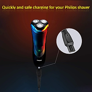 Frienda15V Replacement Shaver Charger Replacement Charger Cord Portable Adapter Universal Replace Charger Cord for Electric Shaver