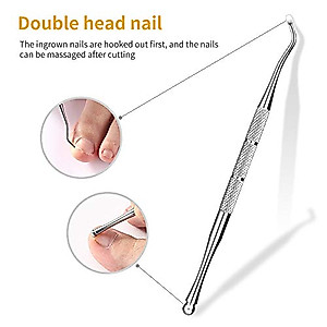Toenail Clippers, Medical Grade Toe Nail Trimmer, Nail Clippers for Thick Nails or Ingrown Toenail Tool, Stainless Steel Sharp Pedicure Toe Nail Clippers Adult, with Easy-to-Grip Rubber Handle.