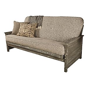 Kodiak Furniture Full-Size Futon Mattress in Gray-Frame Not Included