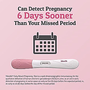 Wondfo Pregnancy Test Early Result 5 Pack - Extra Sensitive and Very Early HCG Urine Midstream Test 10 MIU - Detect 6 Days Sooner Than Your Missed Period