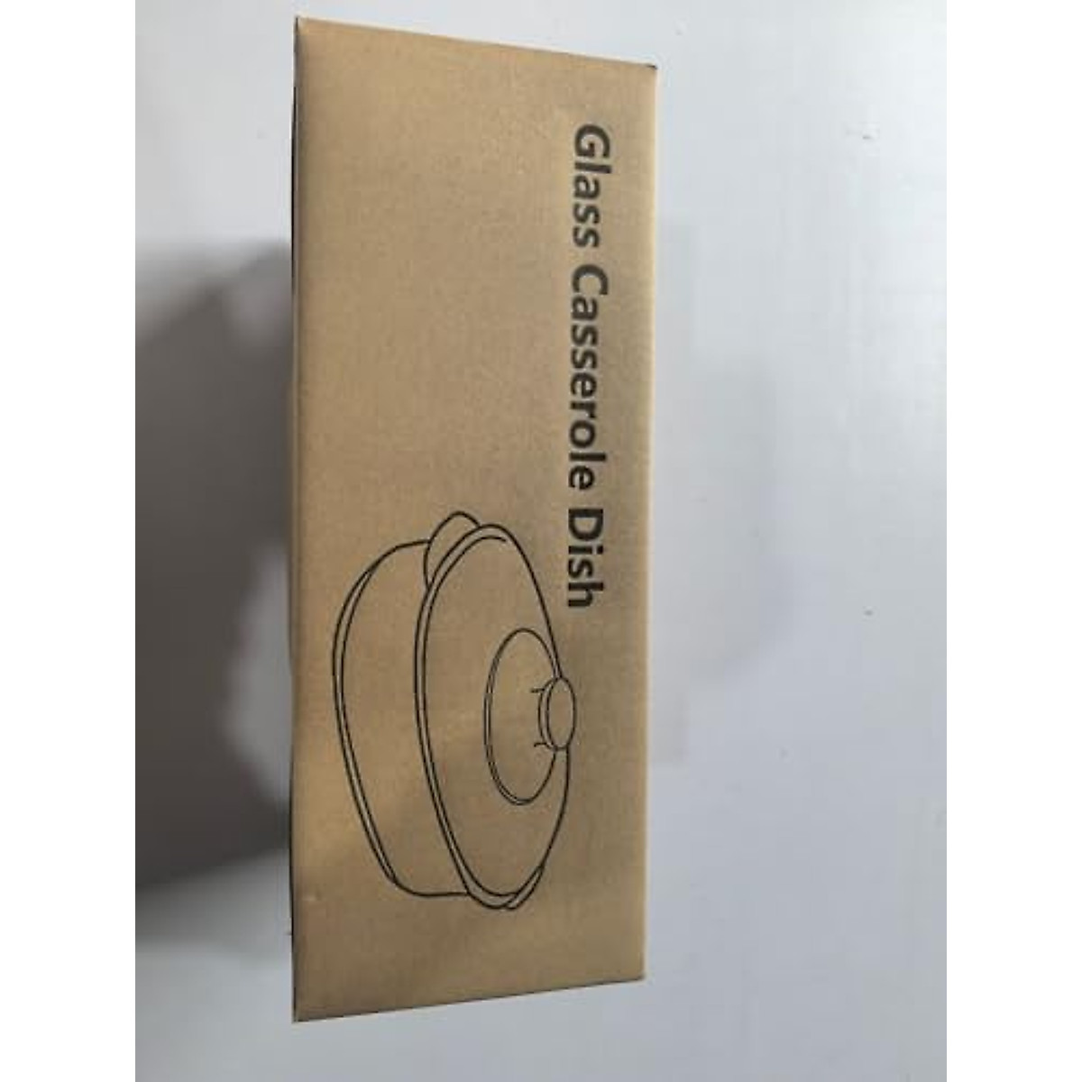 Luvan 2.8L/3Qt Glass Casserole Dish with Lid, Ribbed Oval Glass Baking Dish for Oven & Microwave, Clear Lead-Free Covered Casserole Cookware, Versatile Deep Glass Food Container for Baking, Cooking