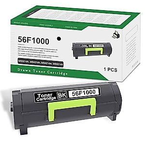 DRAWN (High Yield) 1 Pack Compatible 56F1000 Toner Cartridge Replacement for Lexmark MS321 Toner Cartridge for MS621dn MS321dn MS421dn MX321adw MX521ade MX522adhe MS521dn MX622adhe Printer Ink