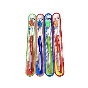 LBailar Braces Toothbrush| Soft Bristle Orthodontic Toothbrush for Cleaning Ortho Braces | U Shaped Portable Toothbrushes for Braces| Set of 4