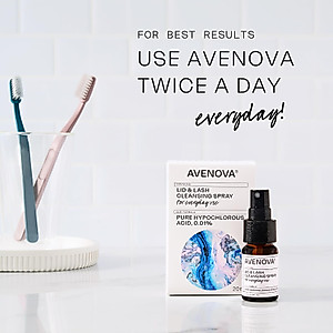 Avenova Eyelid and Eyelash Cleanser Spray 3 Pack – Gentle Everyday Hypochlorous Acid Lid and Lash Cleansing Spray For Clearer and Healthier Eyes, 60mL (2.04oz)
