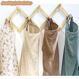 Muslin Nursing Covers for Breastfeeding, Cotton Breastfeeding Cover for Summer, Breathable & Soft, Multi-Use Privacy Nursing Covers with Rigid Hoop, Adjustable Neck Strap, Brown