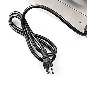 Commercial Dual-Head Rotating Non-Stick Round Belgian Waffle Maker - 1500W 7 Inch Stainless Steel Waffle Iron Machine for Restaurant or Bakery - Temperature and Time Control, 110V