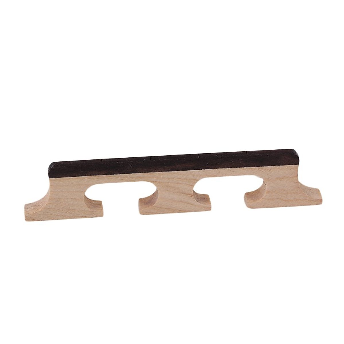 BQLZR 4 Strings Banjo Bridge,Banjo Standard Wooden Bridge Ebony Banjos Accessories Replace Standard 4-String Tenor Banjo Bridge