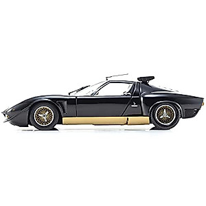 Lambo Miura SVR Black and Gold 1/18 Diecast Model Car 08319 BKG