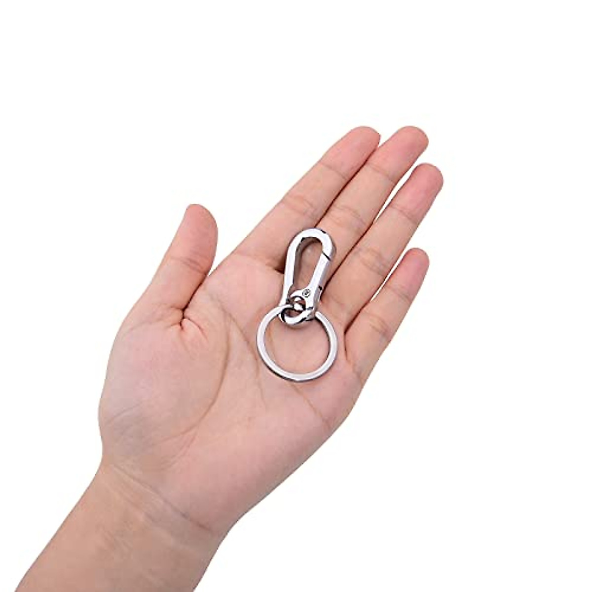Hapeper Keychain 3 Pieces Metal Keyring Key Ring Chain Clip Keychains